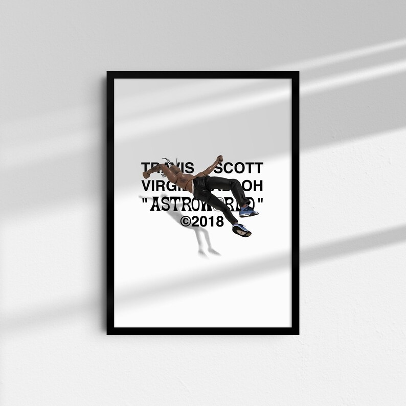 Travis Scott Poster Astroworld Album Poster Travis Scott Wall Art Album ...