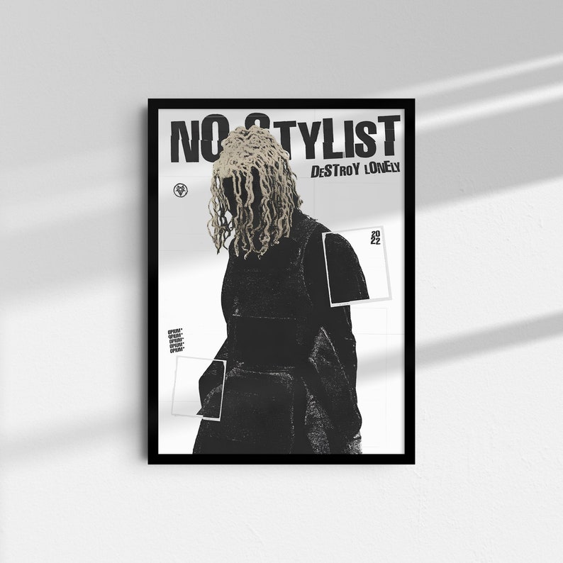 Destroy Lonely Poster No Stylist Album Poster Destroy Lonely Wall Art ...