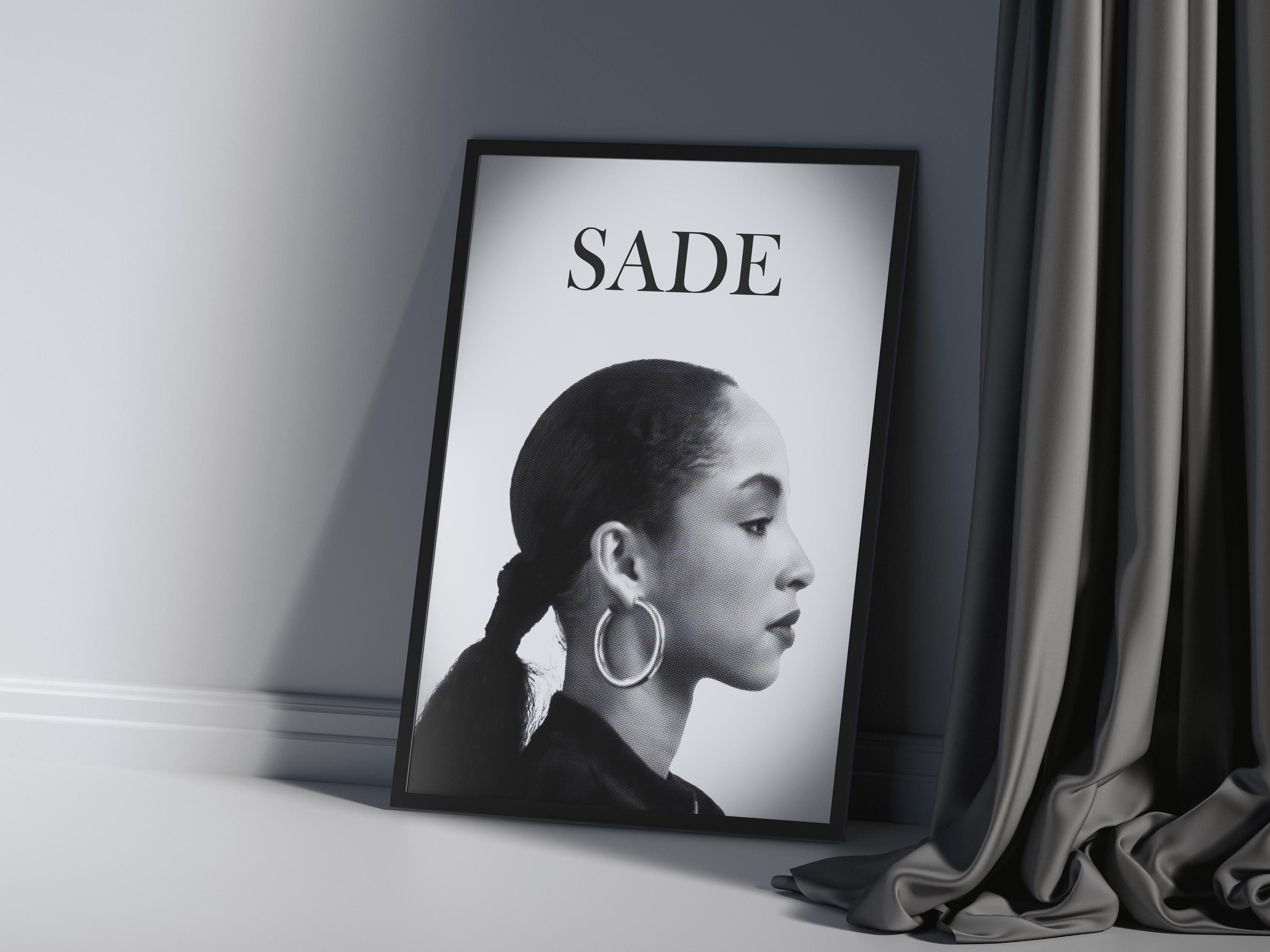 Sade Poster Sade Wall Art Album Cover Poster Vintage Sade Print Sade Adu Decor Music Poster Sade ...