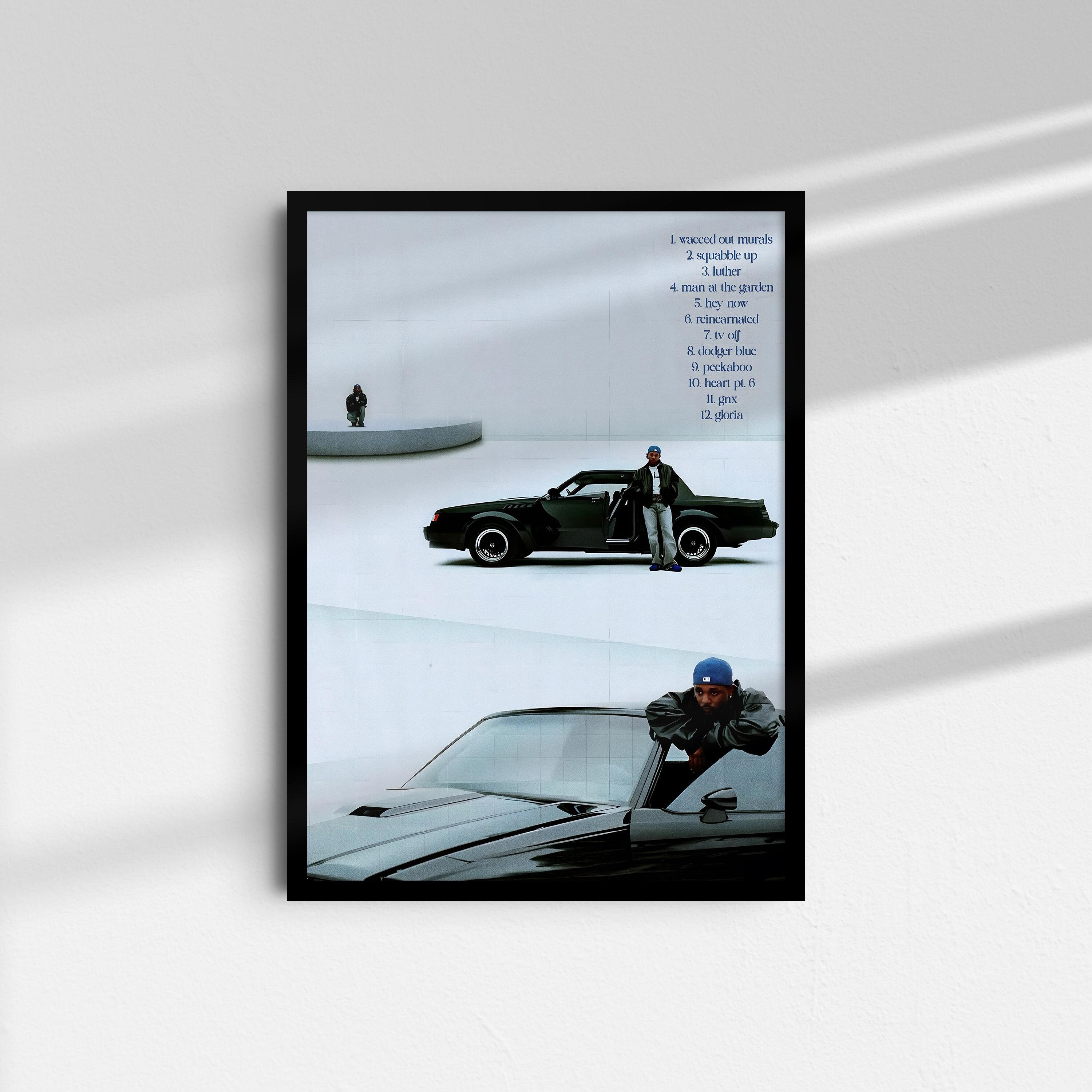 Kendrick Lamar GNX Poster Kendrick Lamar Wall Art GNX Album Poster ...