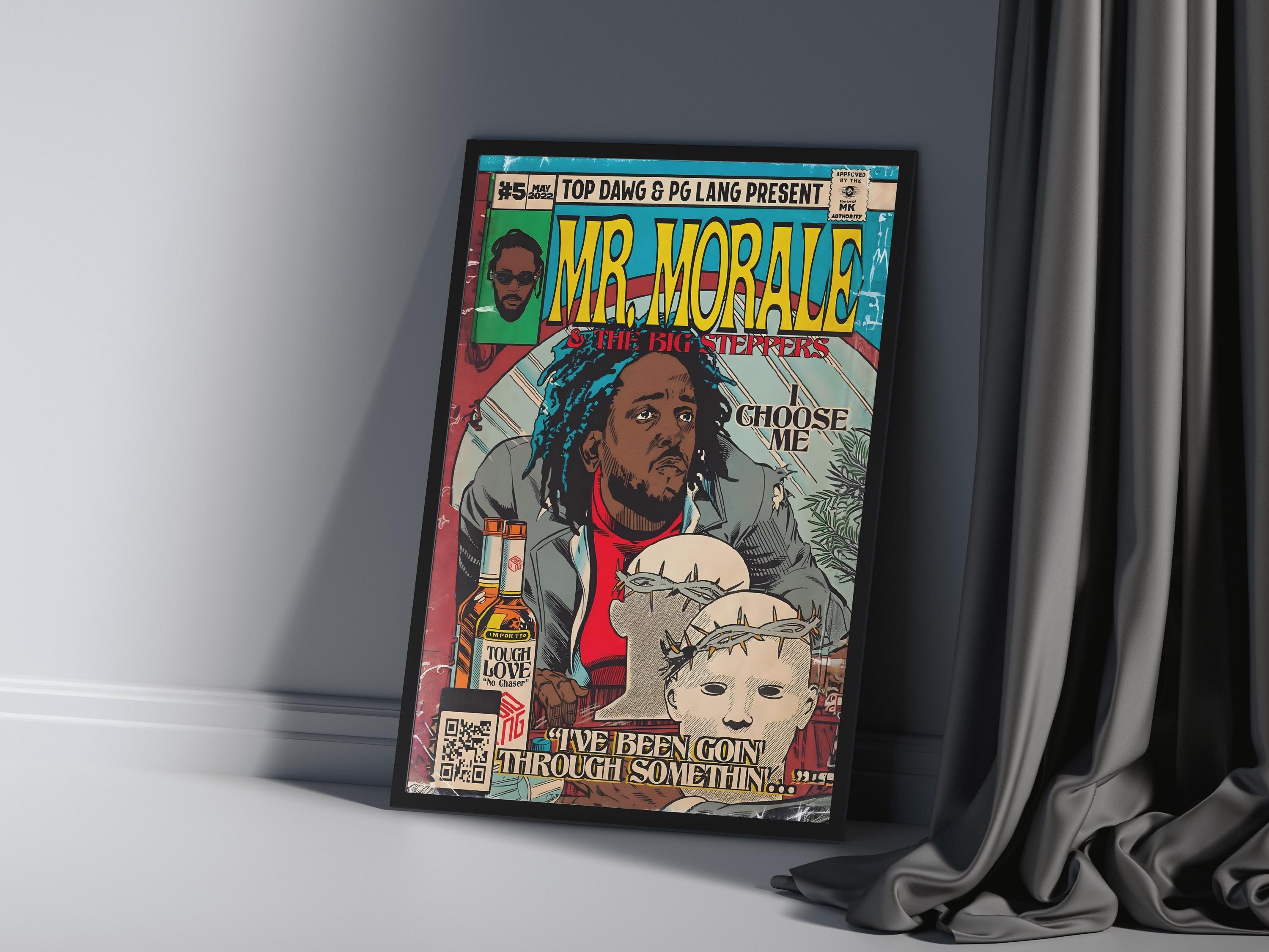 Kendrick Lamar Comic Poster Kendrick Lamar Wall Art Mr Morale Album ...