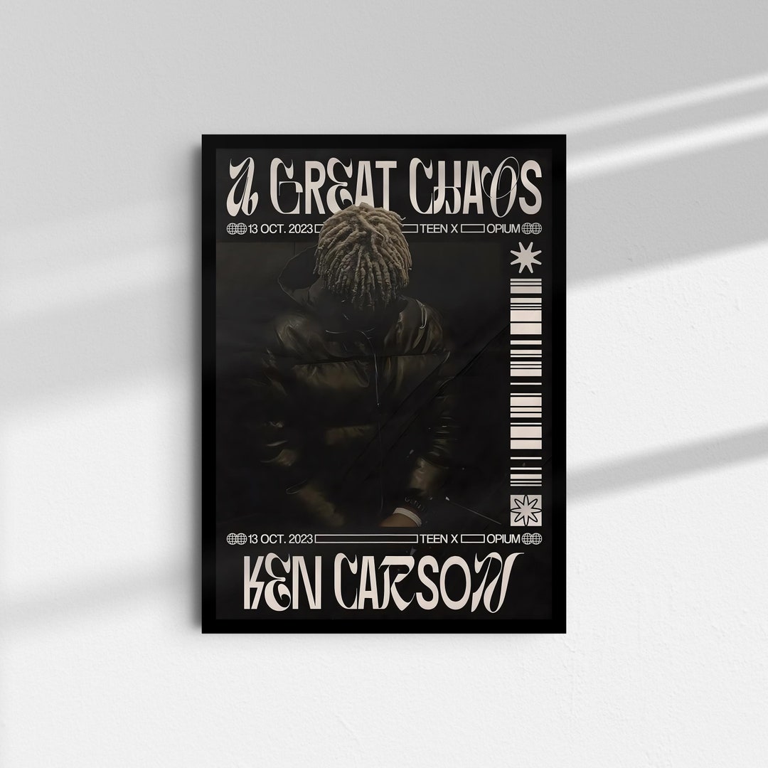 Ken Carson Poster A Great Chaos Album Poster Ken Carson Wall Art Teen X ...