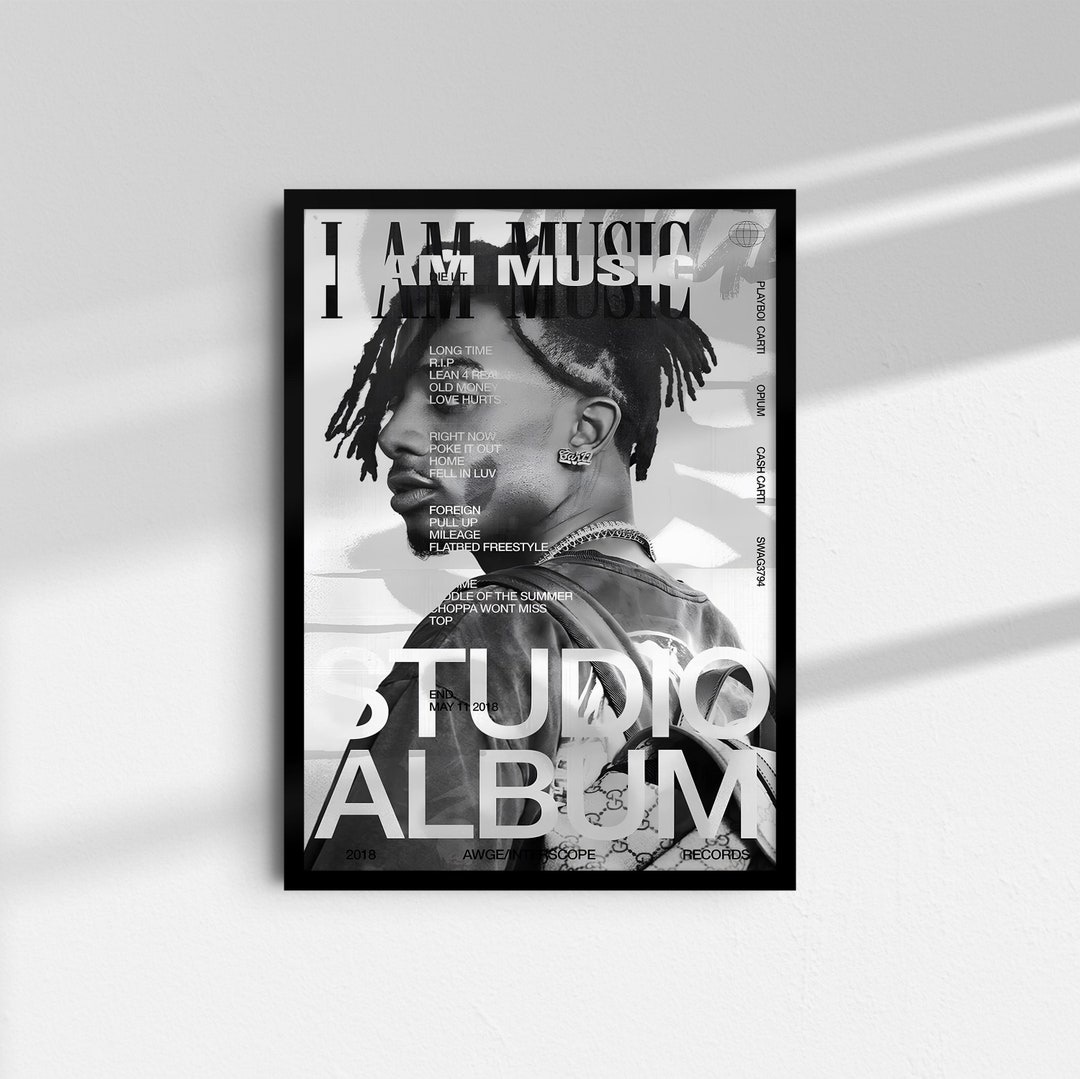 Playboi Carti Poster I Am Music Album Poster Playboi Carti Gift Playboi ...