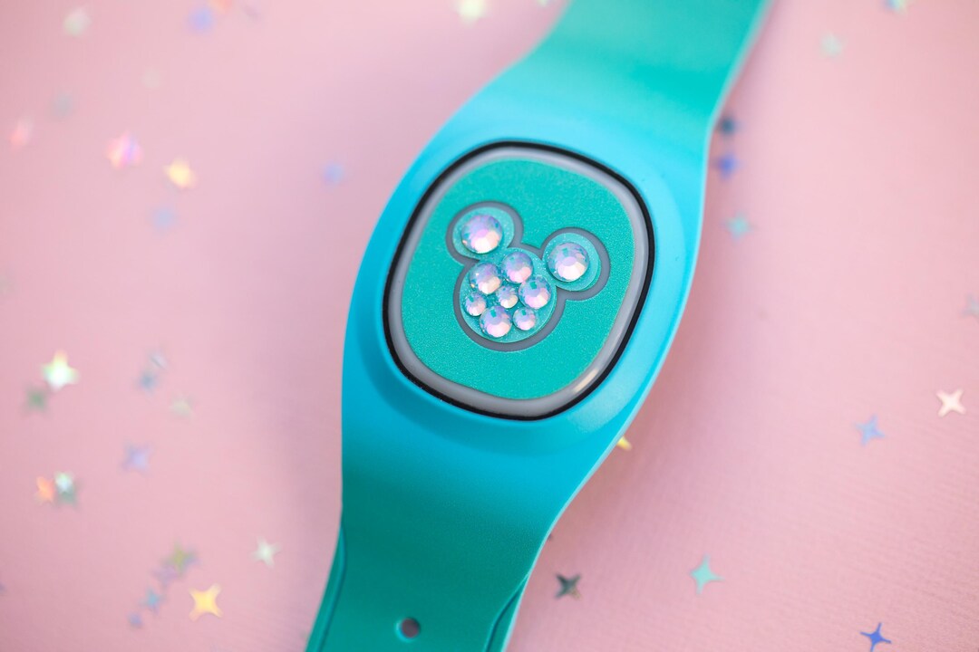 Aqua Moonstone Crystal Magic Band+ Decal (for the Newest Size Sold on ...