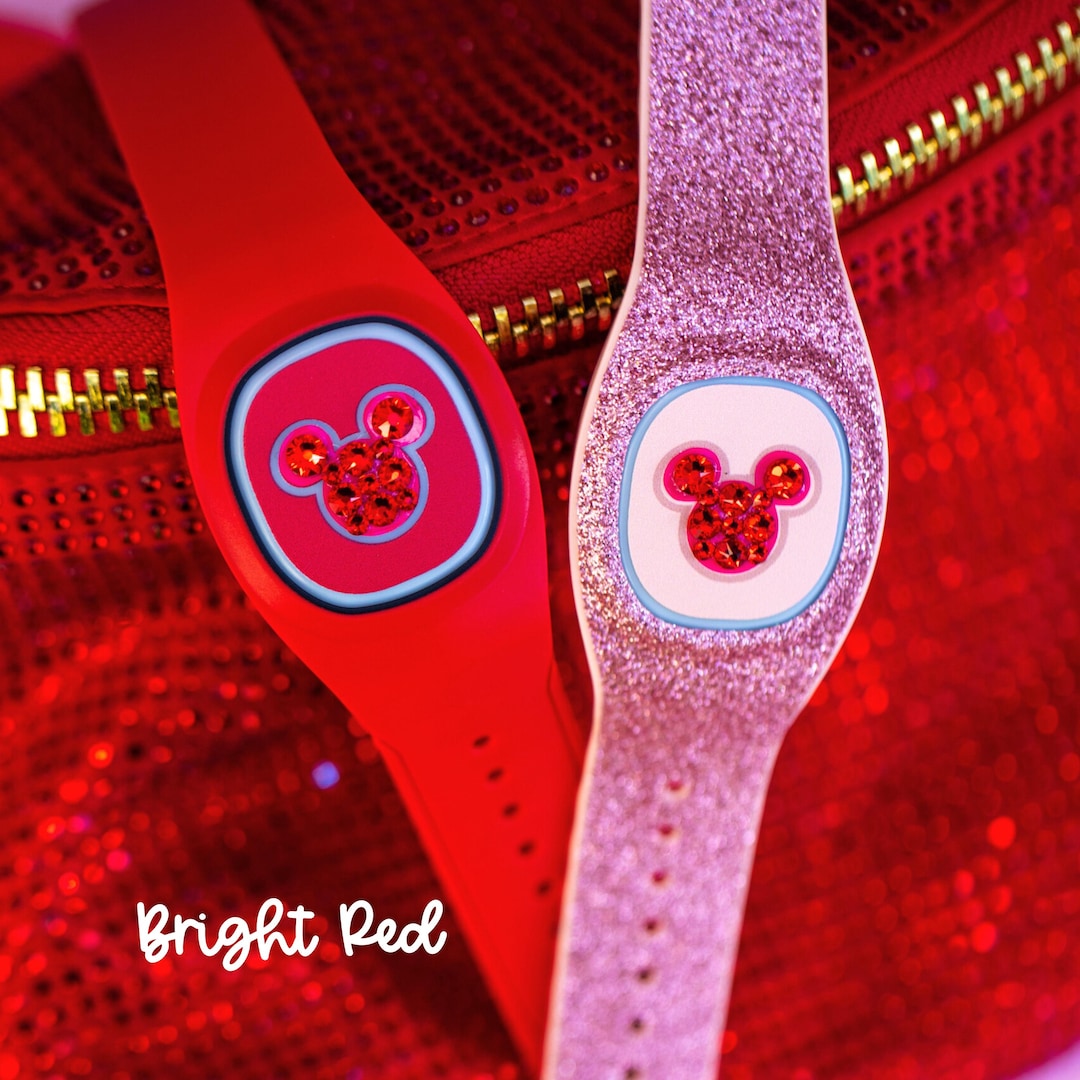 Bright Red Crystal Magic Band+ Decal (for the Newest Size Sold on ...