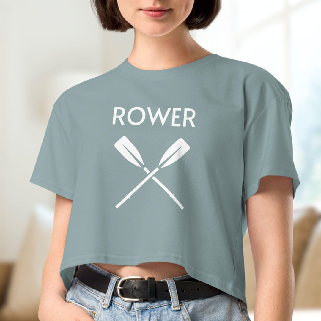 Rower Cropped Shirt for Crew Athletes, Perfect Rowing Gift for Coxswain ...
