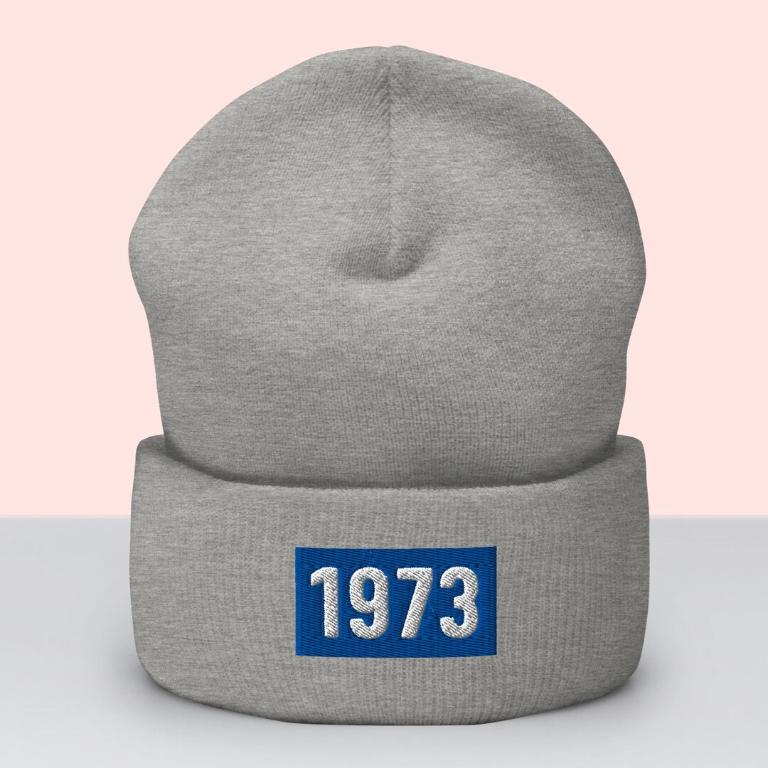 Blue Embroidered 1973 Feminist Hat to Support Roe V Wade and Womens ...