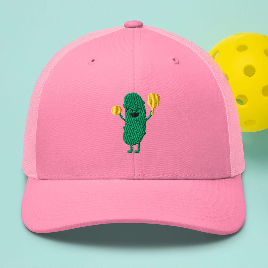 Pickleball Trucker Hat for Men & Women Embroidered With Pickle Ball and ...