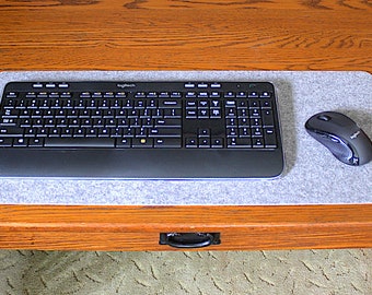 Merino Wool Felt Desk Pad Laptop and Keyboard Mats 3mm Thick | Etsy