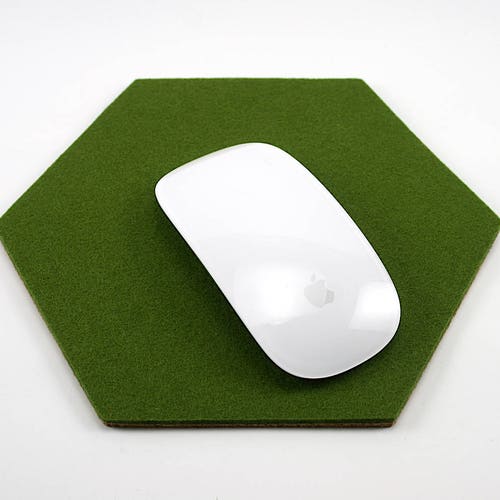 Hexagon Wool Felt Mouse Pad 3mm Thick Mousepad Mouse Mat | Etsy