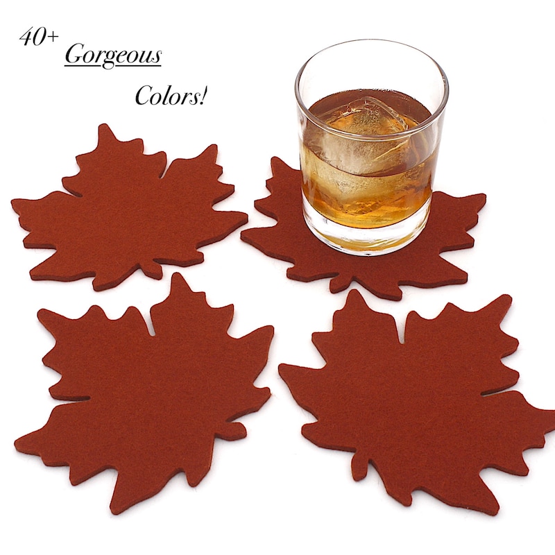 Leaf Coasters - Etsy