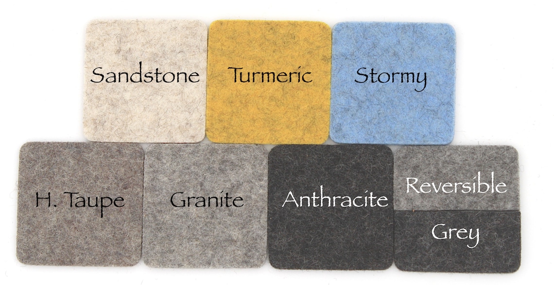 Merino Wool Felt Desk Pad Laptop and Keyboard Mats 3mm Thick | Etsy