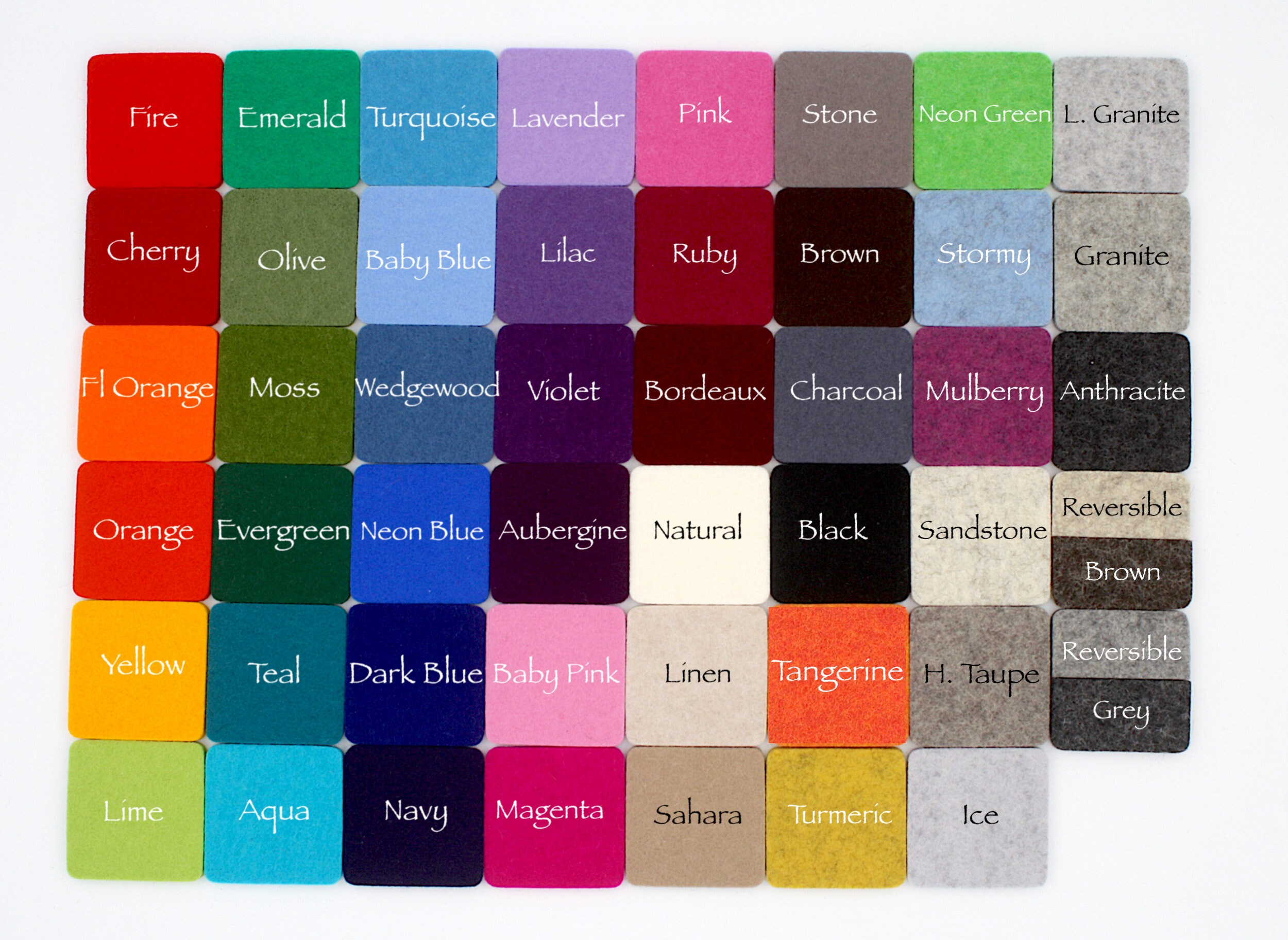 Wool Felt Squares 5mm Thick Virgin Merino Wool Fabric Square | Etsy