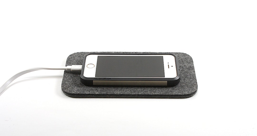 Merino Wool Felt Smartphone Mat: 4x7 Inch Cell Phone Landing Pad - Etsy
