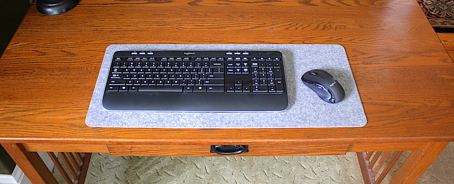 Merino Wool Felt Desk Pad Laptop and Keyboard Mats 3mm Thick | Etsy