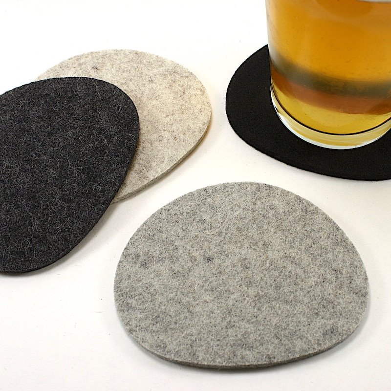 Coaster Felt Bottom - Etsy