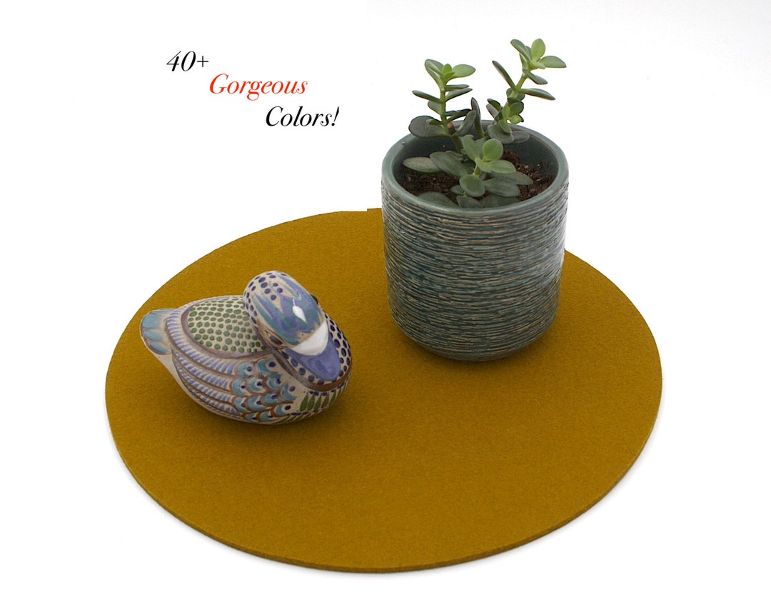 13 Inch Wool Felt Table Pad 5mm Thick - Etsy