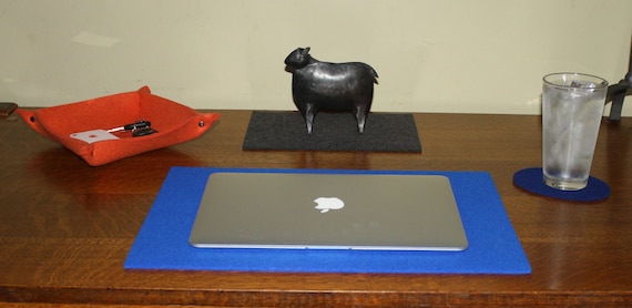 13 X 18 Large Wool Felt Laptop Mat Desk Pad 5mm | Etsy