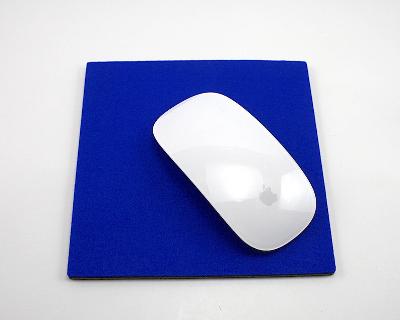 6 Inch Square Wool Felt Mouse Pad 3mm Thick Modern Mousepad Slip ...