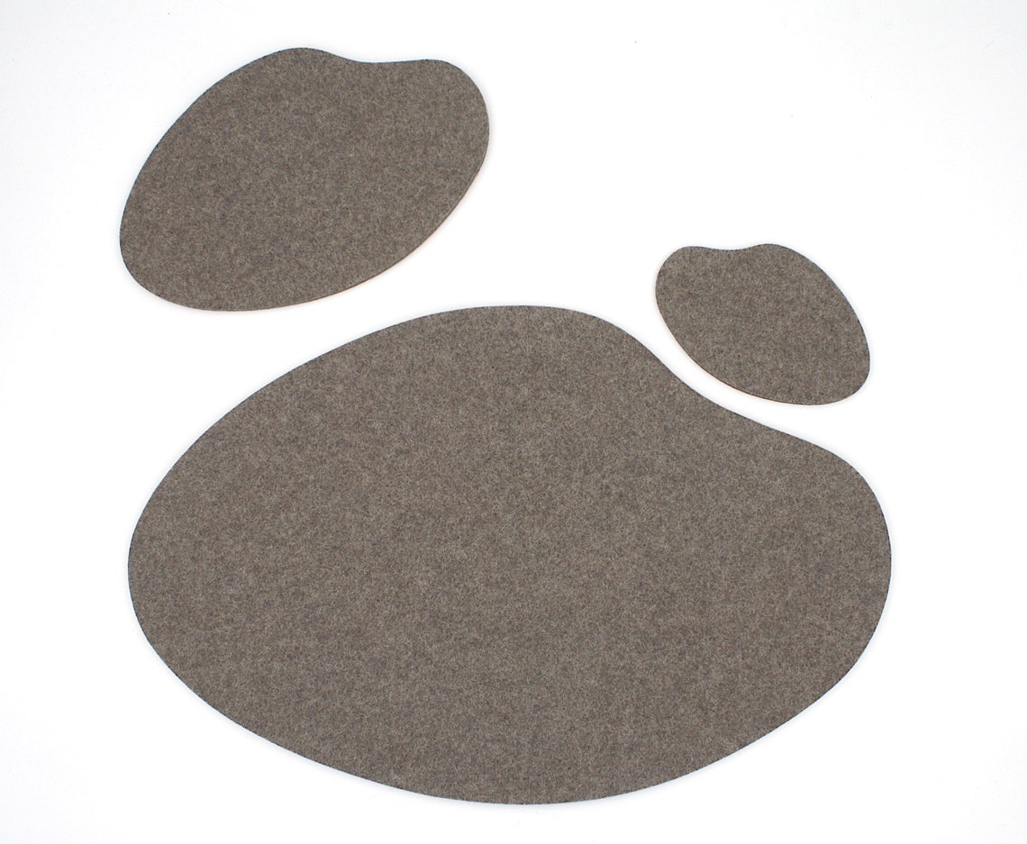 Secret Pond Wool Felt Placemat Mid Century Modern 5mm Thick - Etsy