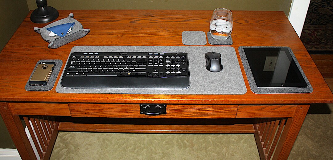 5mm Thick Merino Wool Felt Desk Set Keyboard Pad - Etsy