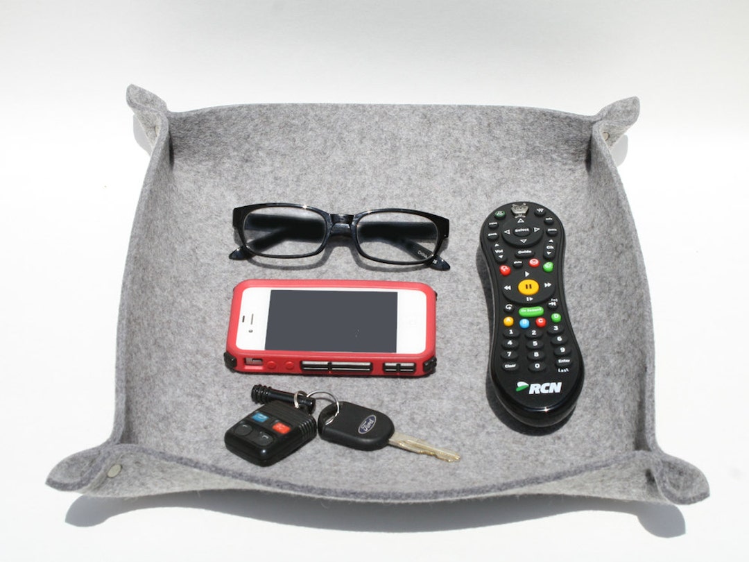11" X 11" Extra Large TV Remote Control Holder Caddy Organizer Catchall ...