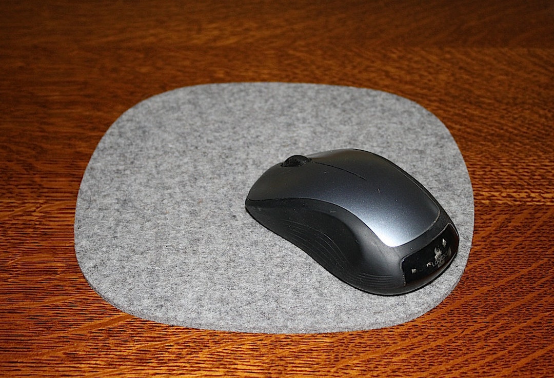 Merino Wool Felt Mouse Pad: Organic Shape Desk Accessory - Etsy