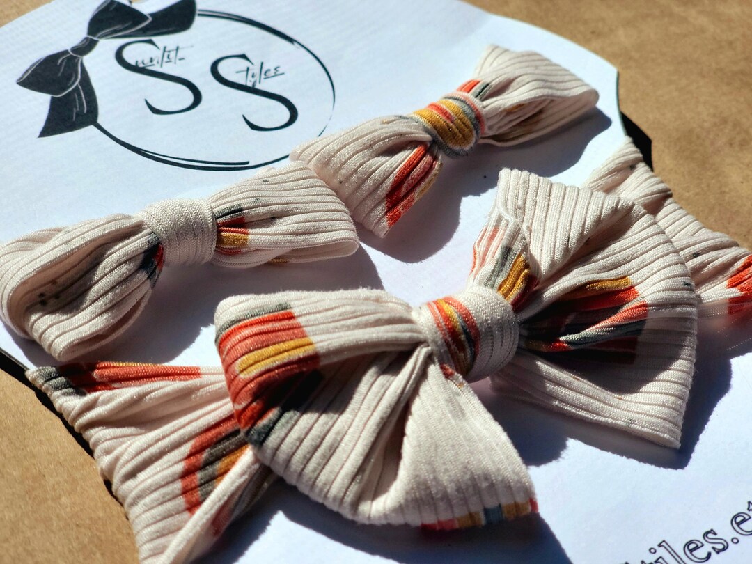 Rainbow Bliss: Boho Headwrap Bow | Baby Headband | Pigtail Bows ...