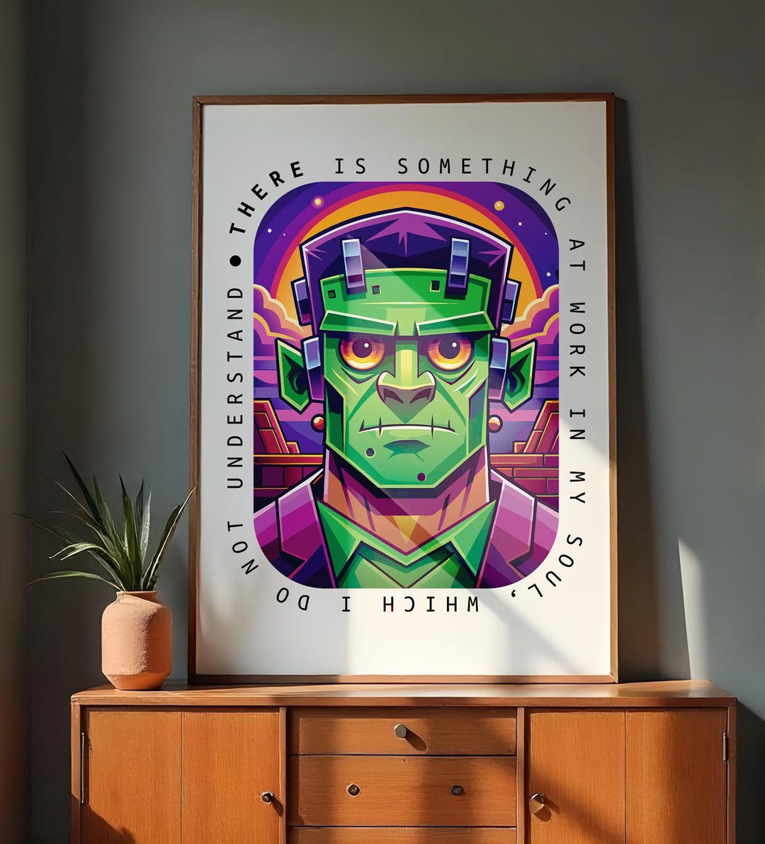 Frankenstein Movie Poster Frankenstein Wall Decor Frankenstein ...
