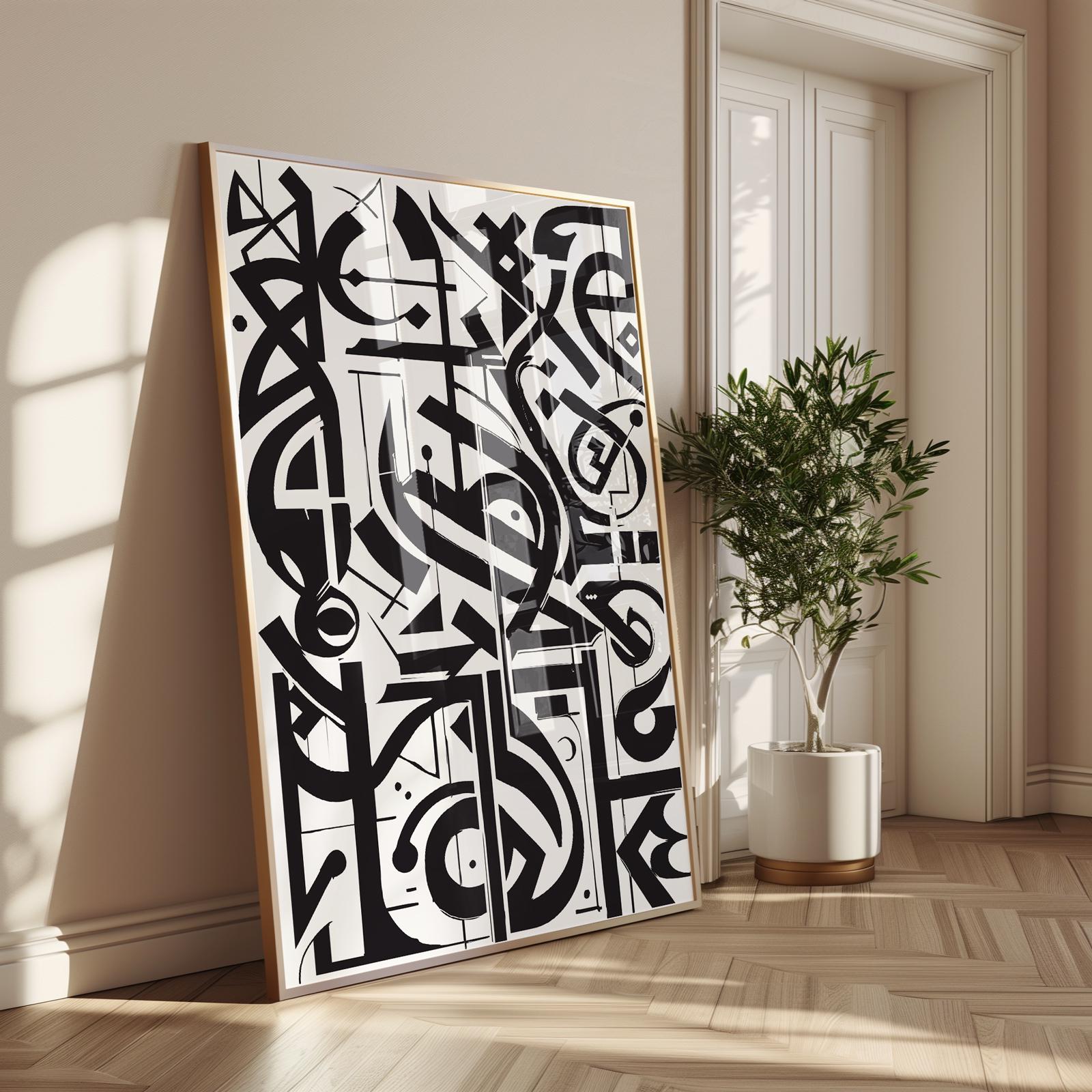 Line Art Print Set of 3 Posters Simple Drawing Black Lines Wall Decor ...