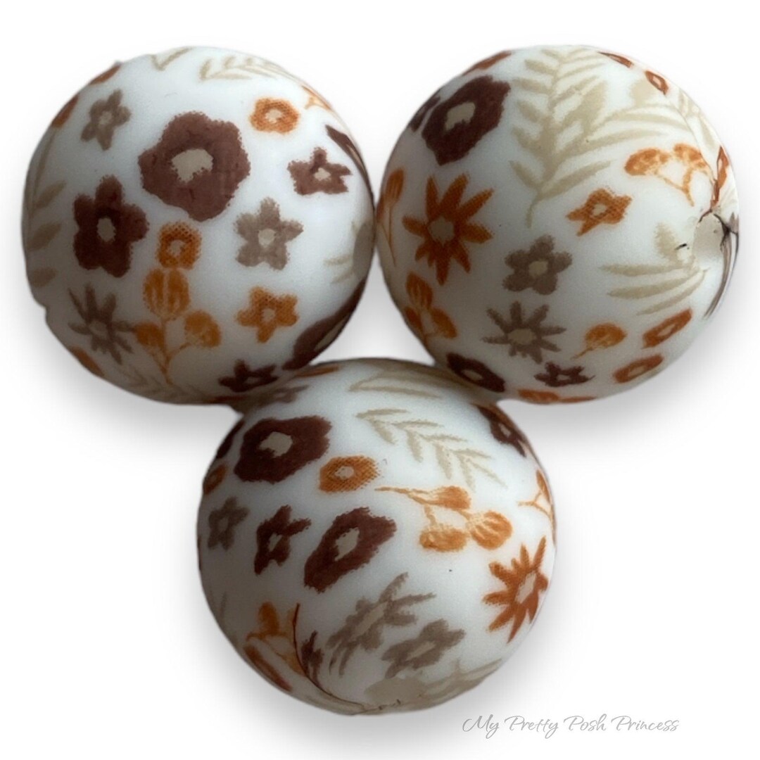 A67 15mm fall 10 Count Silicone Beads, Keychain Making, DIY Pens - Etsy