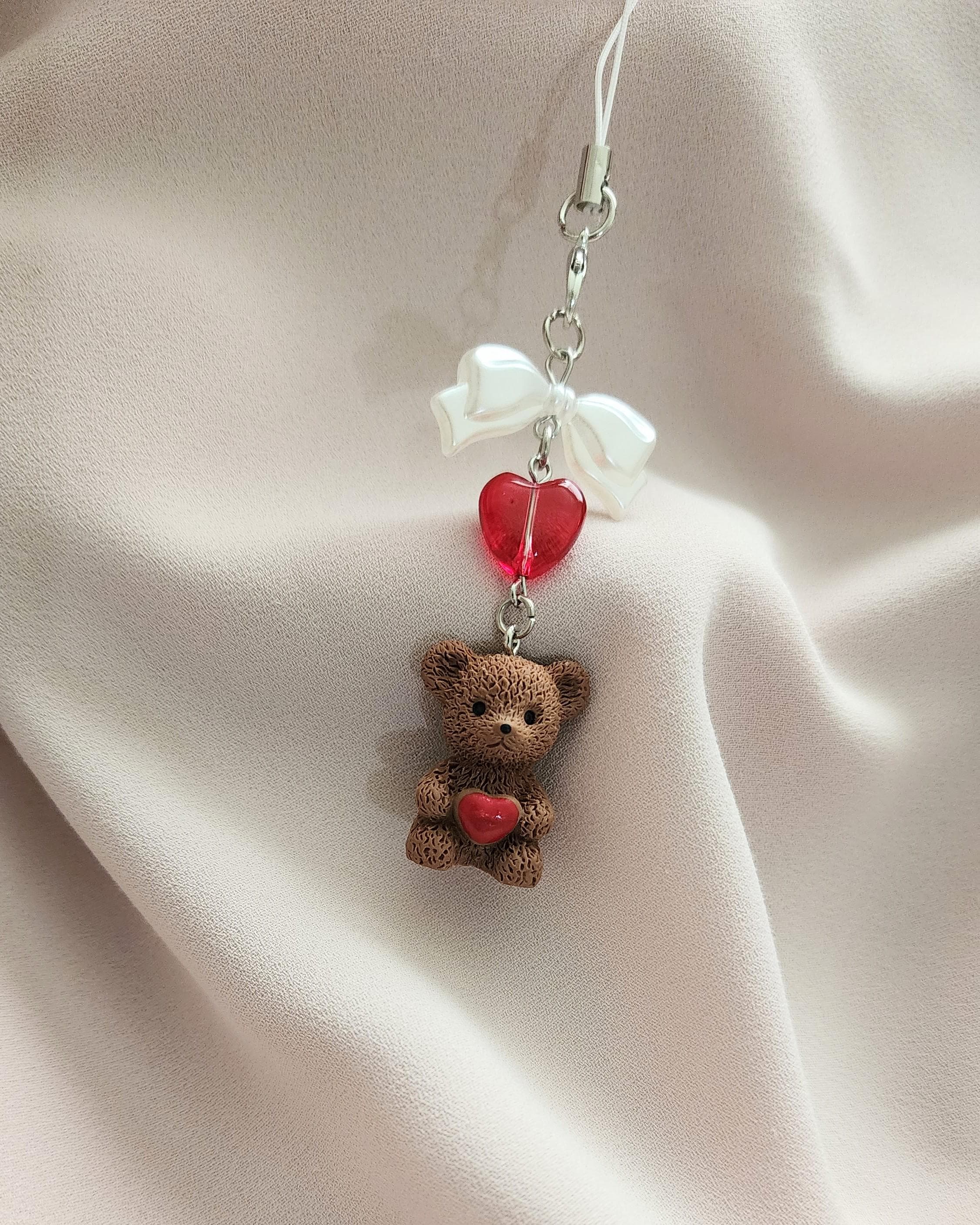 Teddy Bear Charms/cute Bear Charm/kawaii Charms/tablet Charms/camera ...