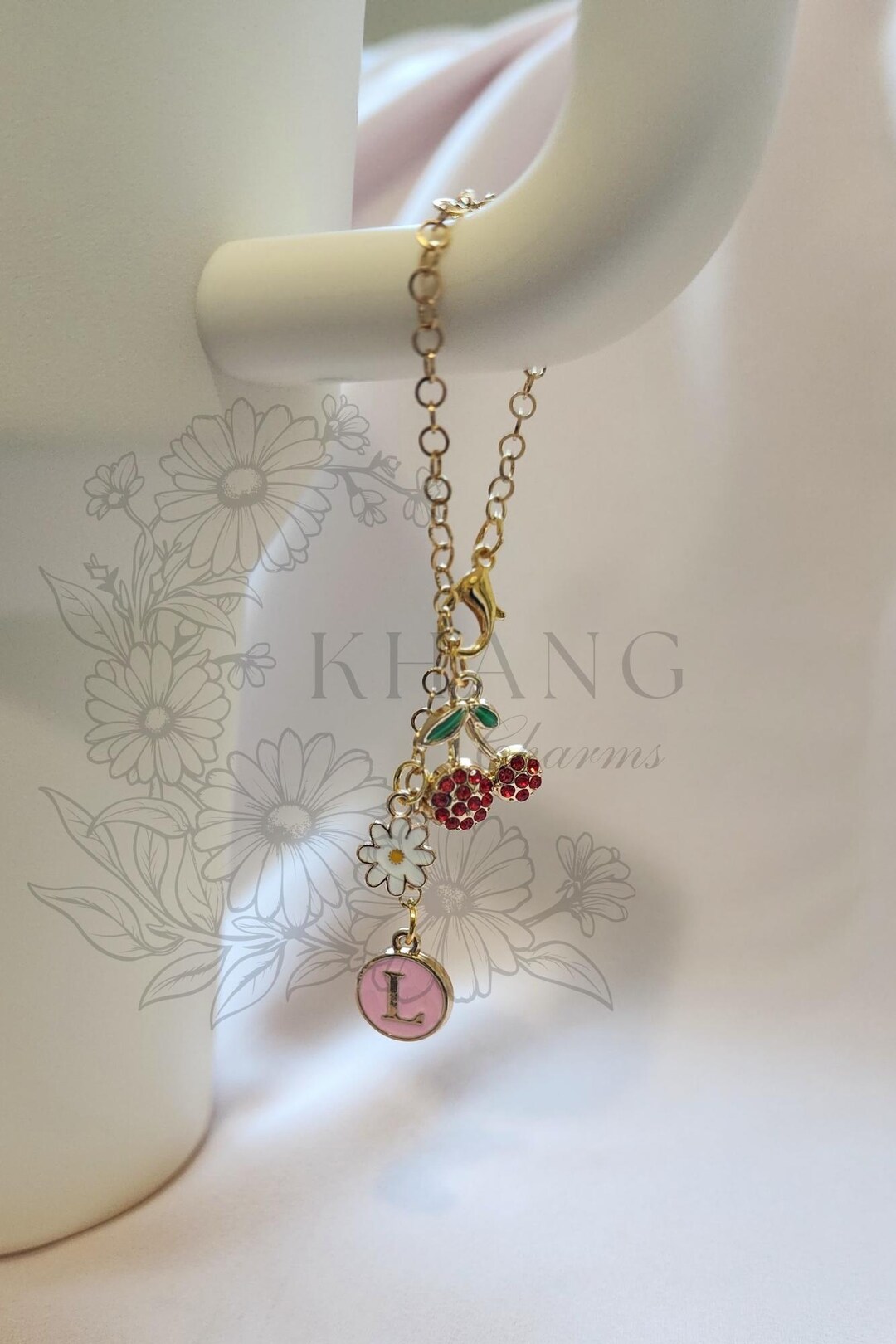 Cherry Stanley Charm: Girly Coffee Cup Trinket - Etsy
