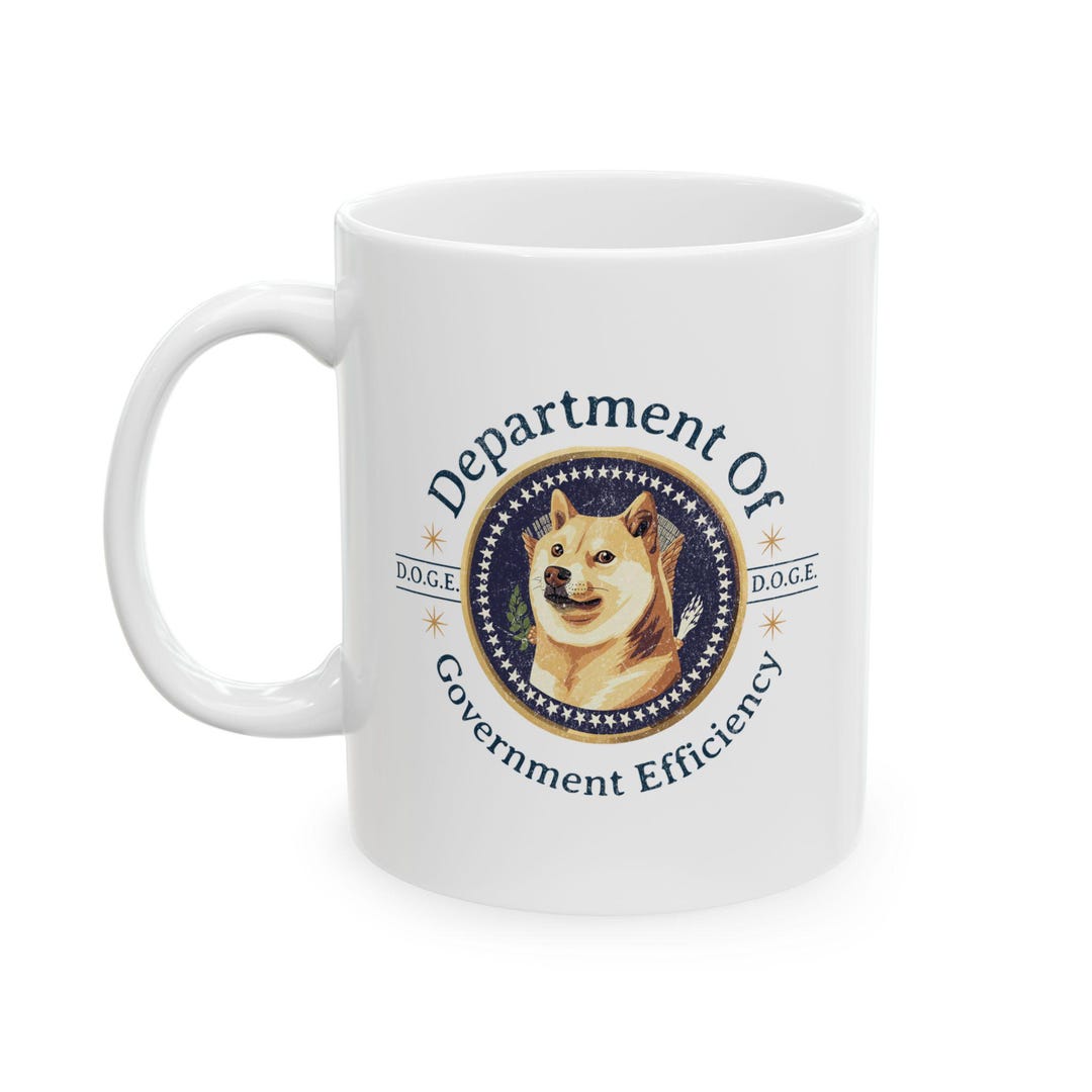 Department of Government Efficiency D.O.G.E Mug, 11oz, 15oz ...