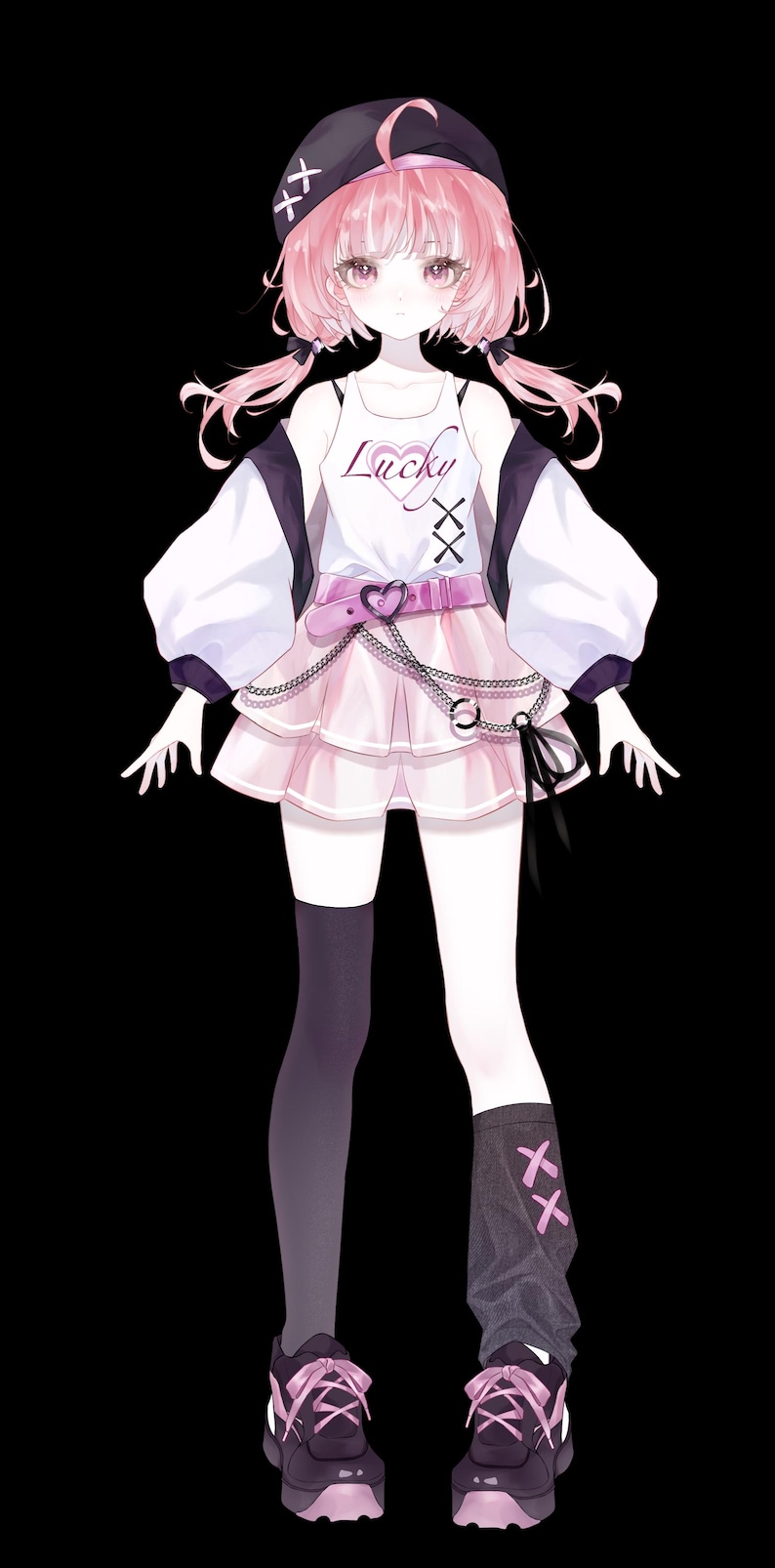 Pink Hair Vtuber Model – Live2d, Fully Rigged for Vtube Studio - Etsy