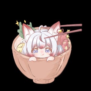 Fox Chibi Vtuber UI Collection - Avatar, Stickers, Merchandise - Etsy