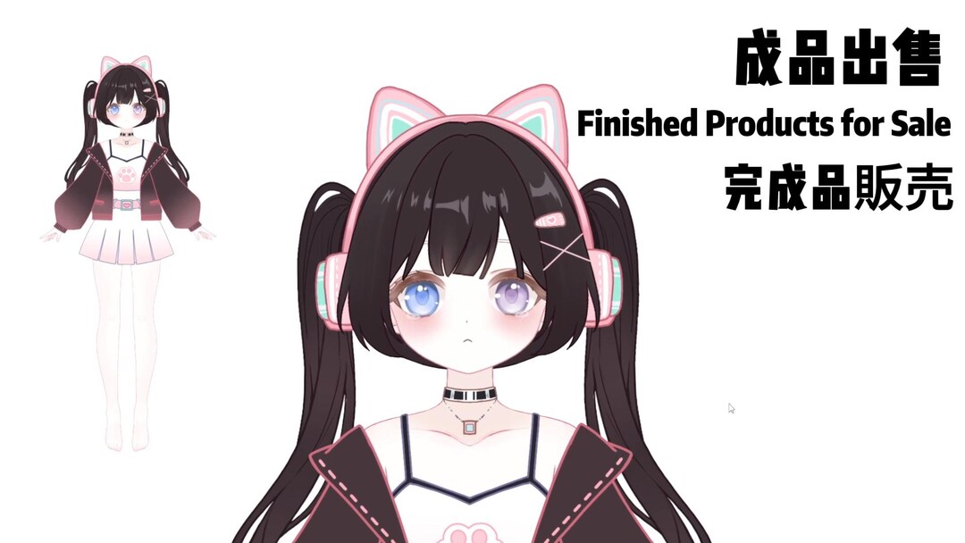Exclusive 007 Girl Vtuber Model – Full Body Live2d, 12 Toggles (PSD ...
