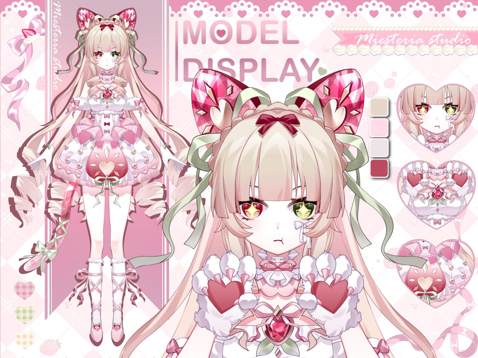 Berryneko Live2d Vtuber Model – Strawberry Cat, Vtube Studio Ready - Etsy