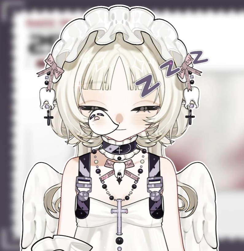Gothic Angelic Idol Vtuber Model – Ready to Use, Full Body - Etsy New ...