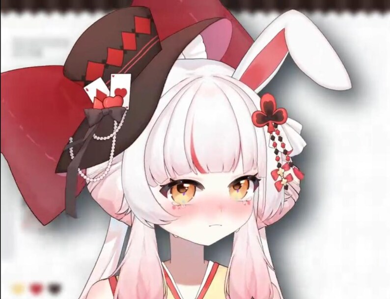 Magic Bunny Vtuber Model | Rigged 2D Live2d Avatar - Etsy