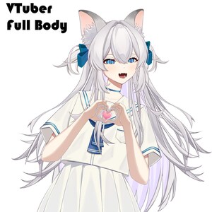Live2d Vtuber Model - Cute Kitty / Commercial Use/ Ready to Use/ Full ...