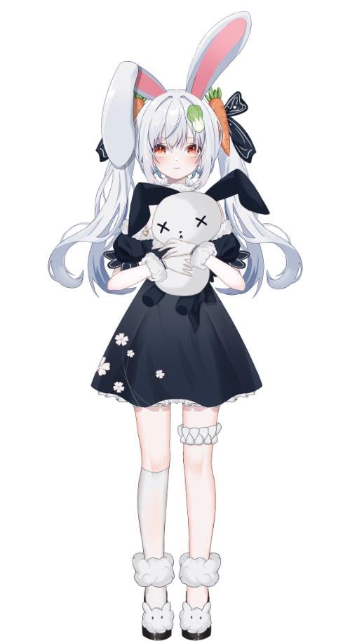 New Year Rabbit Vtuber Model | Full Body Live2d Design - Etsy