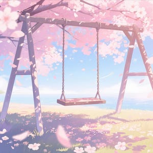 Animated Sakura Tree Vtuber Background – Cozy Anime Stream (MP4) - Etsy