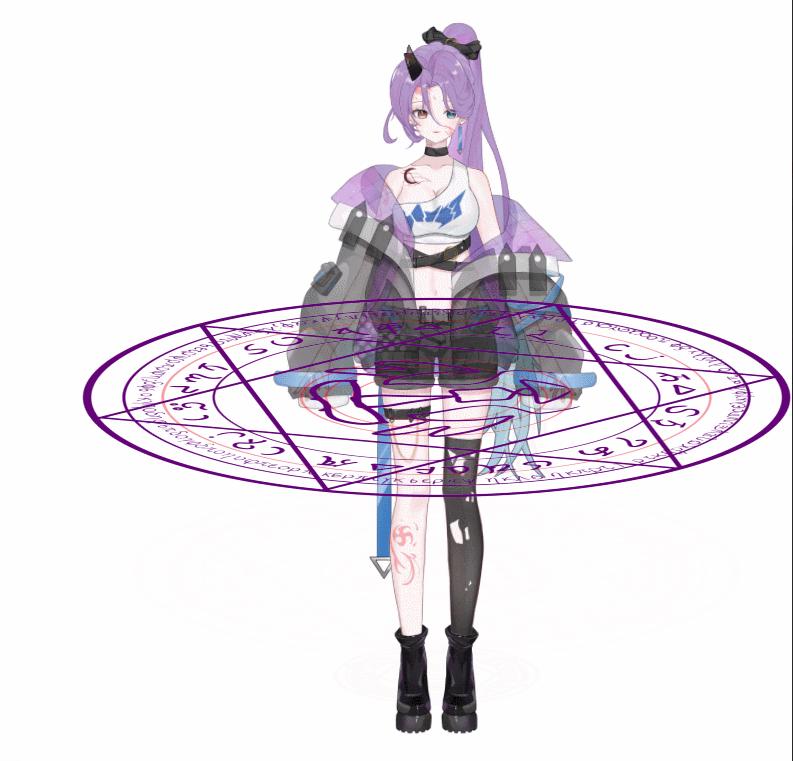 Ghost Girl Vtuber Model | Full Body Live2d Design, Streamer Ready - Etsy