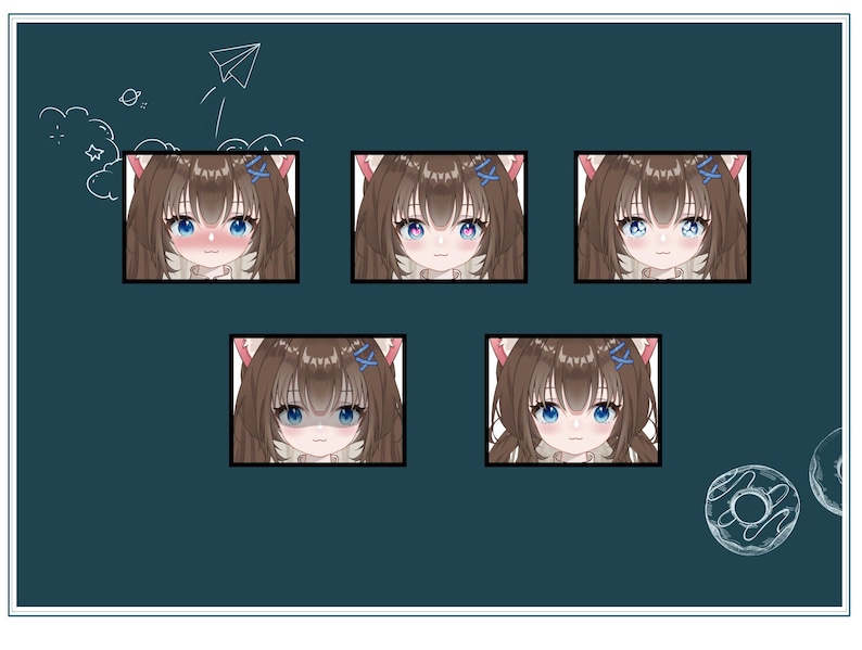 Cat-eared Loli Vtuber Model – Ready-to-use, Full Body, 2 Outfit Sets ...