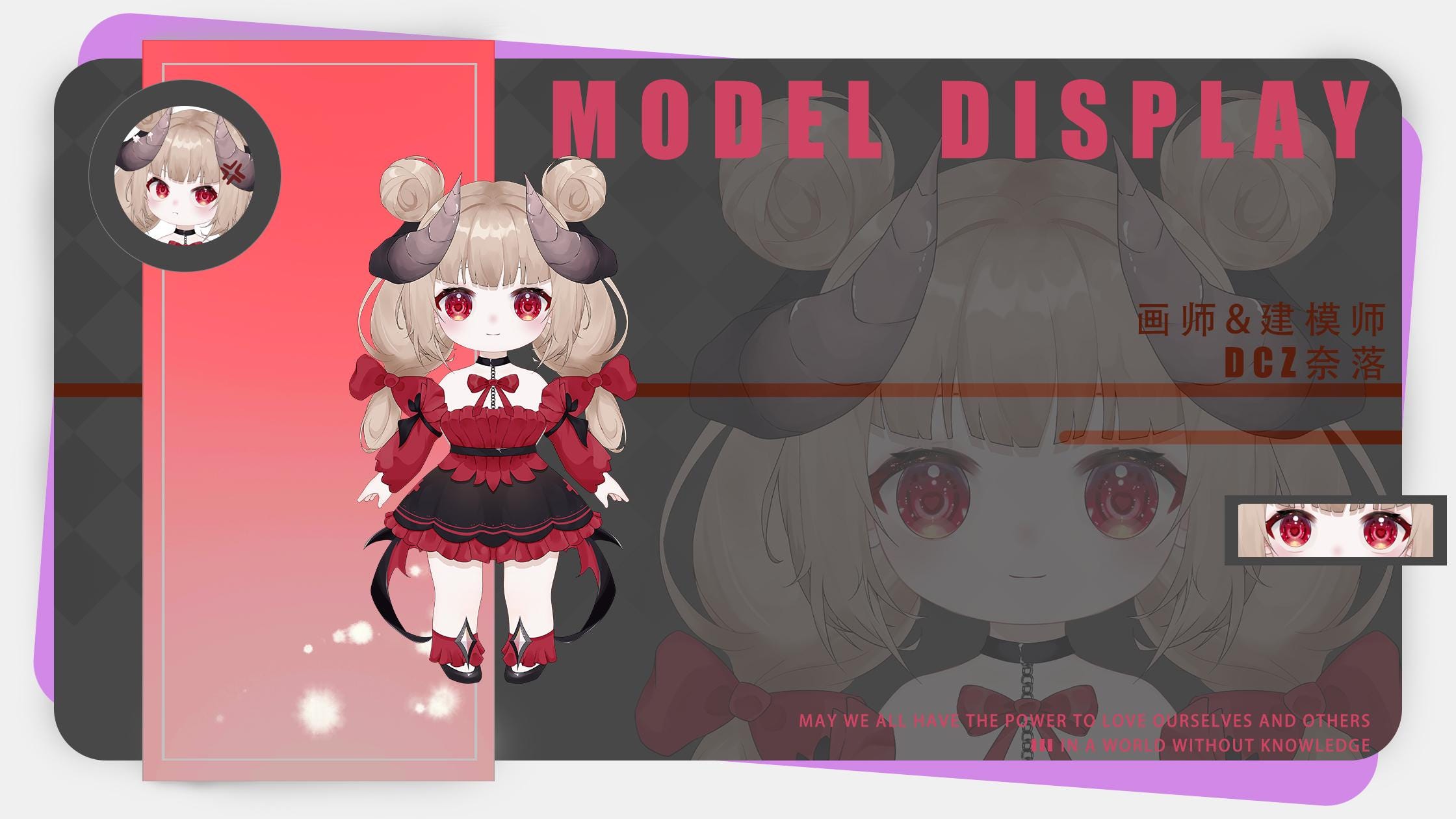 Chibi Dark Demon - Live2d Vtuber Model / Commercial Use/ Ready to Use ...