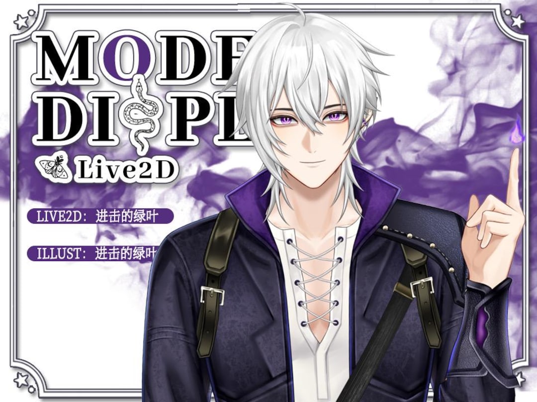 Noctis Bat Mage Live2d Vtuber Model - Ready to Stream - Etsy