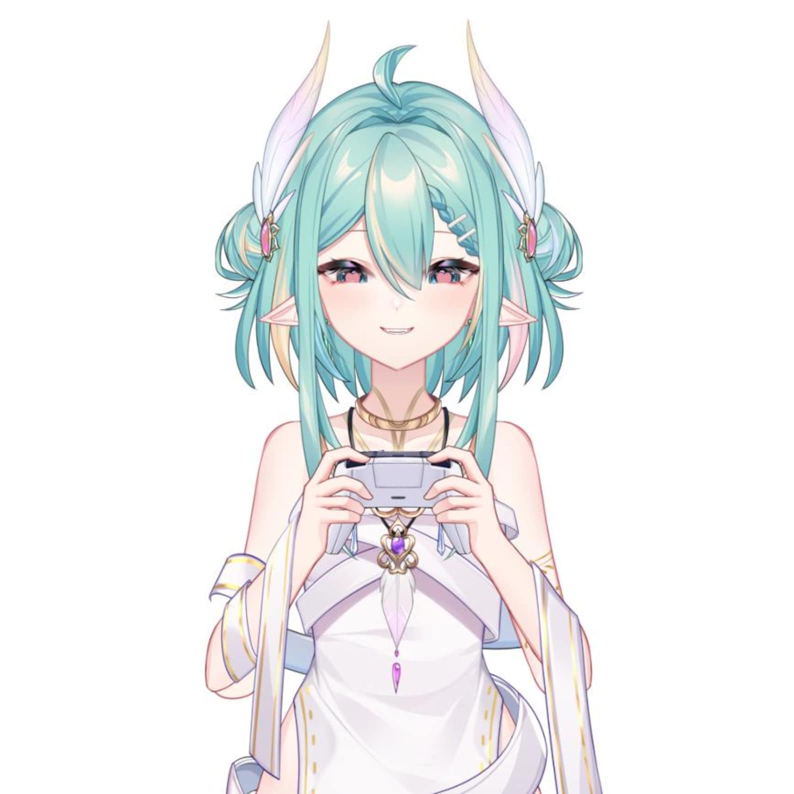 Natural Elf Live2d Vtuber Model / Commercial Use/ Ready to Use/ Full ...