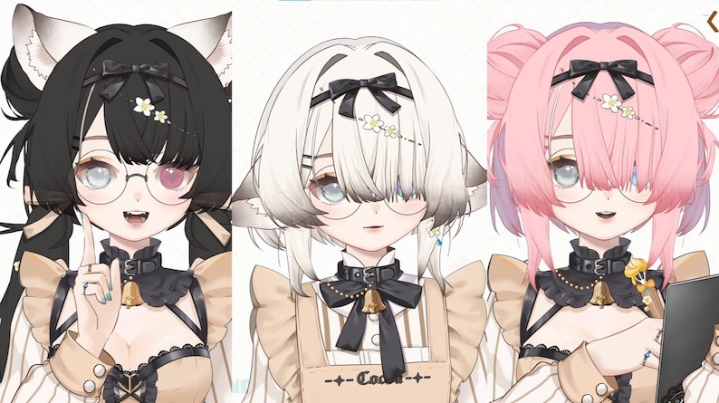 Live2d Vtuber Model – Full Body Rig, Hotkeys, Outfit Sets - Etsy