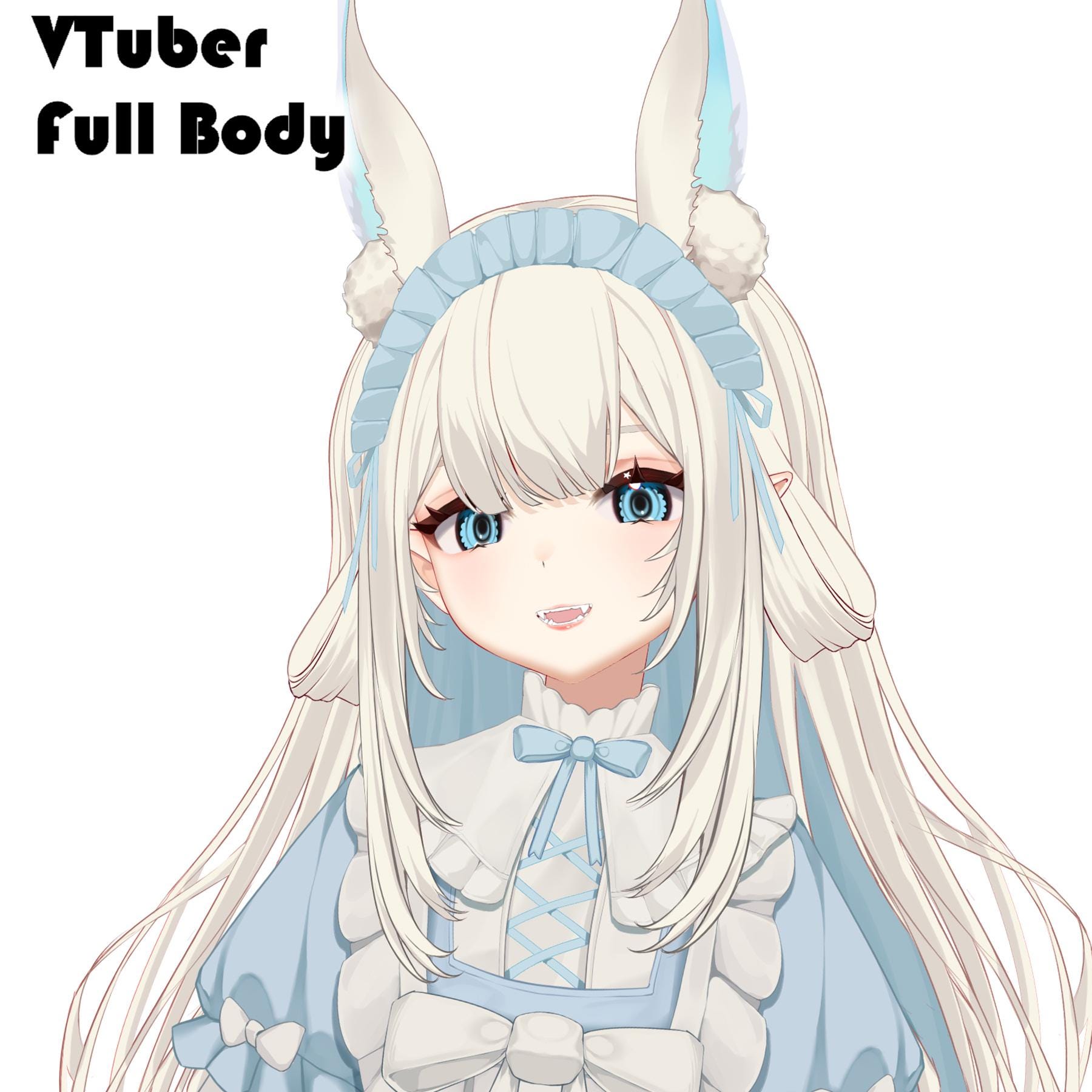 Modelo Vtuber live2d: lindo conejo blanco vs. conejo rojo / uso comercial / listo para usar ...